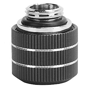 Dracaena 6 pack G1/4” thread to OD 14mm Hard tube compression fitting, anti-off adapter for Computer water cooling system, Black