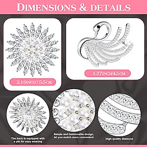 1920s Faux Fur Wrap Shawl Women's Fur Cloak Cape Shawl Luxury Bridal Faux Fur Cape Faux Fur Cloak, Pearl Rhinestone Brooches (Black)