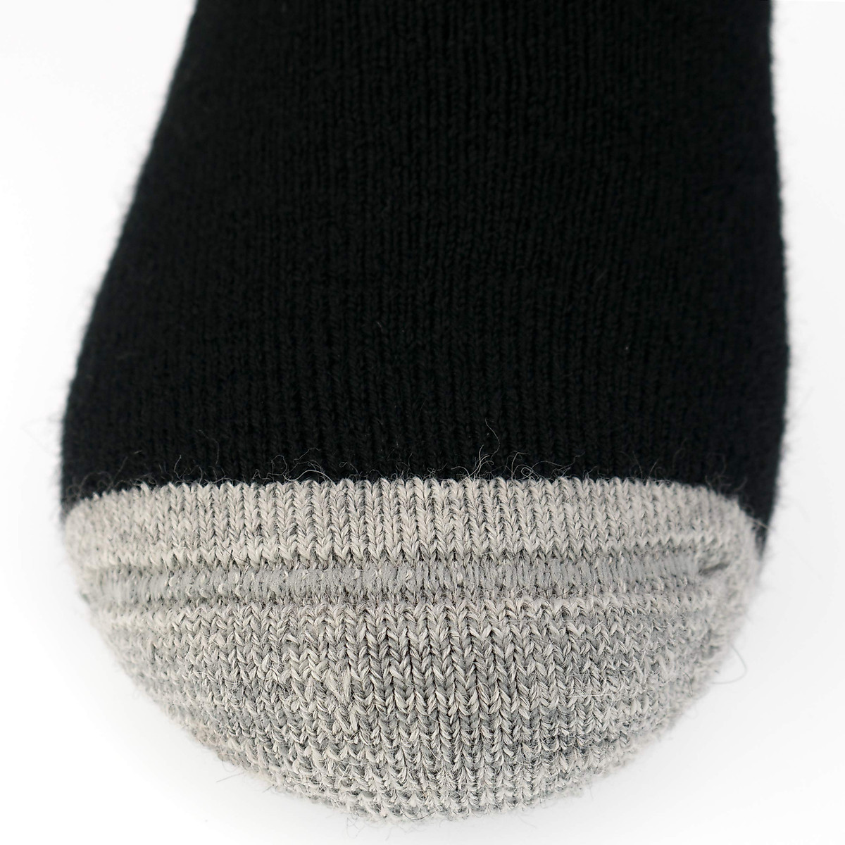 AndeanSun Darn Warm Outdoor Alpaca Socks Best for Cold Feet (Black/Light Grey, Medium)