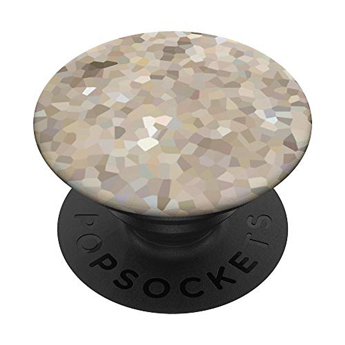Champagne Golden Beige Mosaic Pattern PopSockets Swappable PopGrip