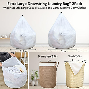 9Pcs Durable Mesh Laundry Bags, Various Size Lingerie Bags for Delicates in Washer and Dryer- 1pcs Bra Bag, 3pcs Large Drawstring Travel Laundry Bags, 5pcs Sturdy Zipper Delicates Bags for Sock, Shirt