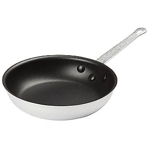 Winco AFP-8XC Commercial-Grade Aluminium Fry Pan/Skillet, 8", Silver