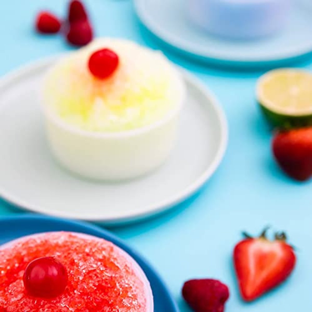 Hawaiian Shaved Ice S777 HomePro Shave Ice and Snow Cone Machine, Featuring Adjustable Blade for Fluffy Ice with 5 Round Block Ice Pucks, Make Kakigori, Bingsu, Margaritas, Create Snow Cones and Shave Ice from Home