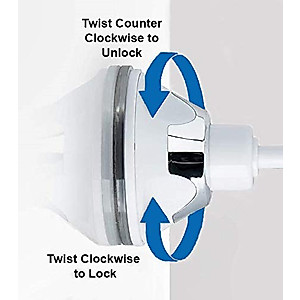 JiBen Flexible Gooseneck LED Lighted 10X Magnifying Makeup Mirror with Power Locking Suction Cup and 360 Degree Swivel, Portable Cordless Travel and Home Bathroom Vanity Mirror