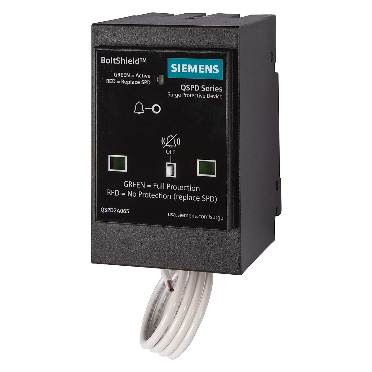 SIEMENS BOLTSHIELD Plug-in Surge Protection Device 2-Pole 65kA 120/240V, 1Ø, 3W
