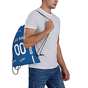 ANTKING Los Angeles Drawstring Bags Backpack Custom any Name and Number for Men Women Boy Gifts