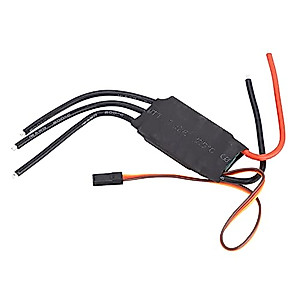 Emoshayoga 30A Brushless ESC, 5V 2A BEC Output Bidirectional 30A Brushless ESC Quick Response Plug and Play Good Handling for RC Boat