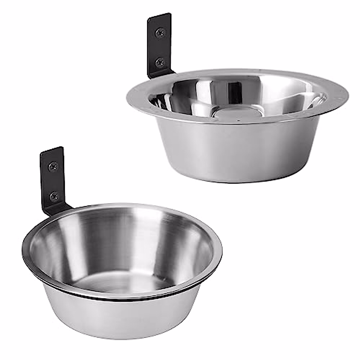 FOYO Elevated Slow Feeder Dog Bowls, Raised Dog Food and Water Bowls,Wall Mounted Pet Comfort Feeding Bowls for Small Dogs and Cats