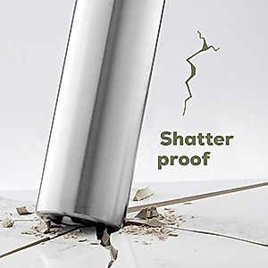 Insulated Skinny Stainless Steel Tumbler - 18oz Coffee Tumbler with Flip Top Lid - Travel Coffee Mug 100% Leak-Proof Lids - Slim Vacuum Insulated Tumblers Keeps Hot and Cold - Great for Home, Office