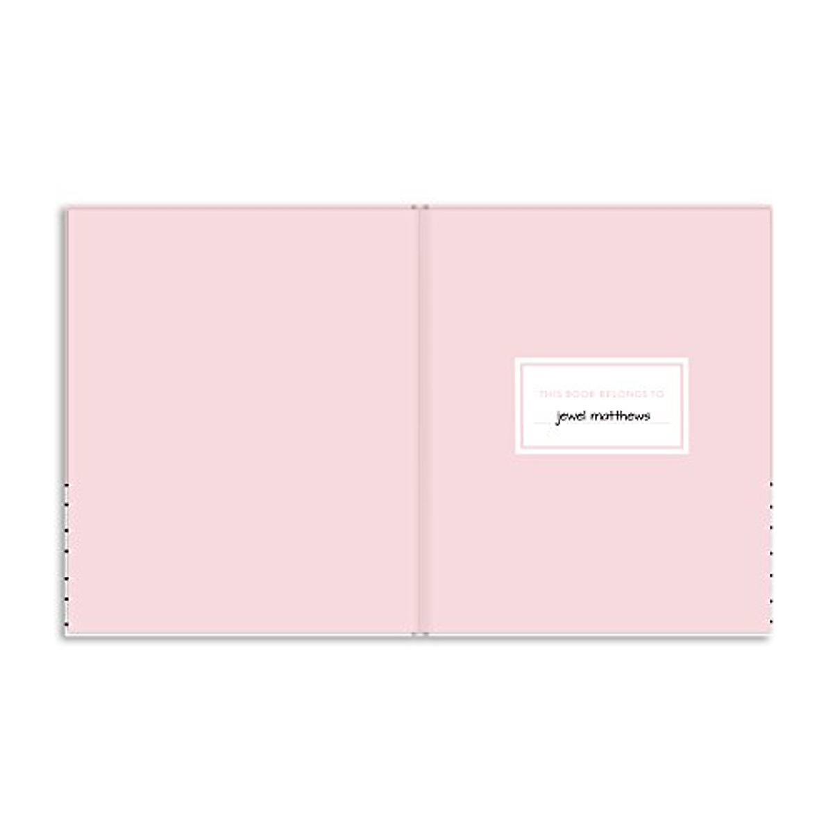 Pearhead Hello Baby First 5 Years Memory Book, Baby Girl Keepsake for New and Expectant Parents, Pregnancy And Milestone Journal, Pink
