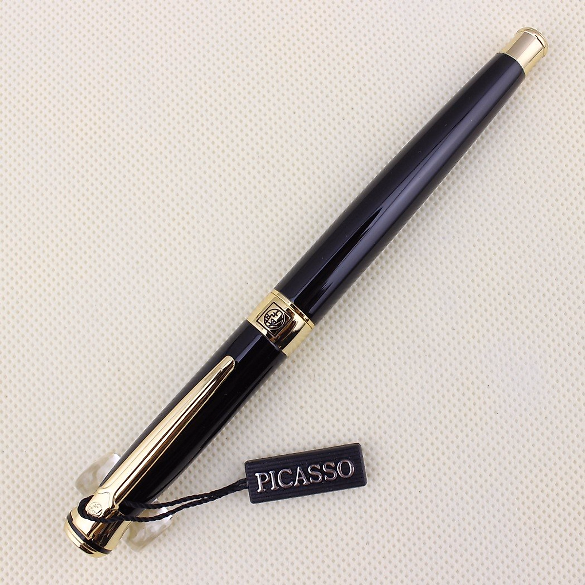 Gullor Advanced Picasso Rollerball Pen 903 Black Light with Golden Clip Pen