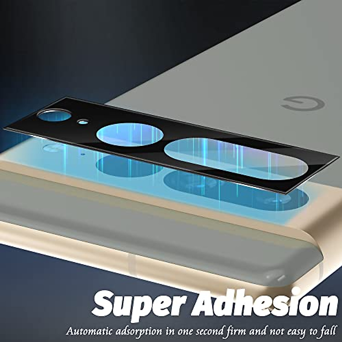 (3 Pack) Orzero Compatible for Google Pixel 7 Pro 5G Camera Lens Protector, Tempered Glass 9 Hardness HD Anti-Scratch Bubble-Free (Lifetime Replacement)