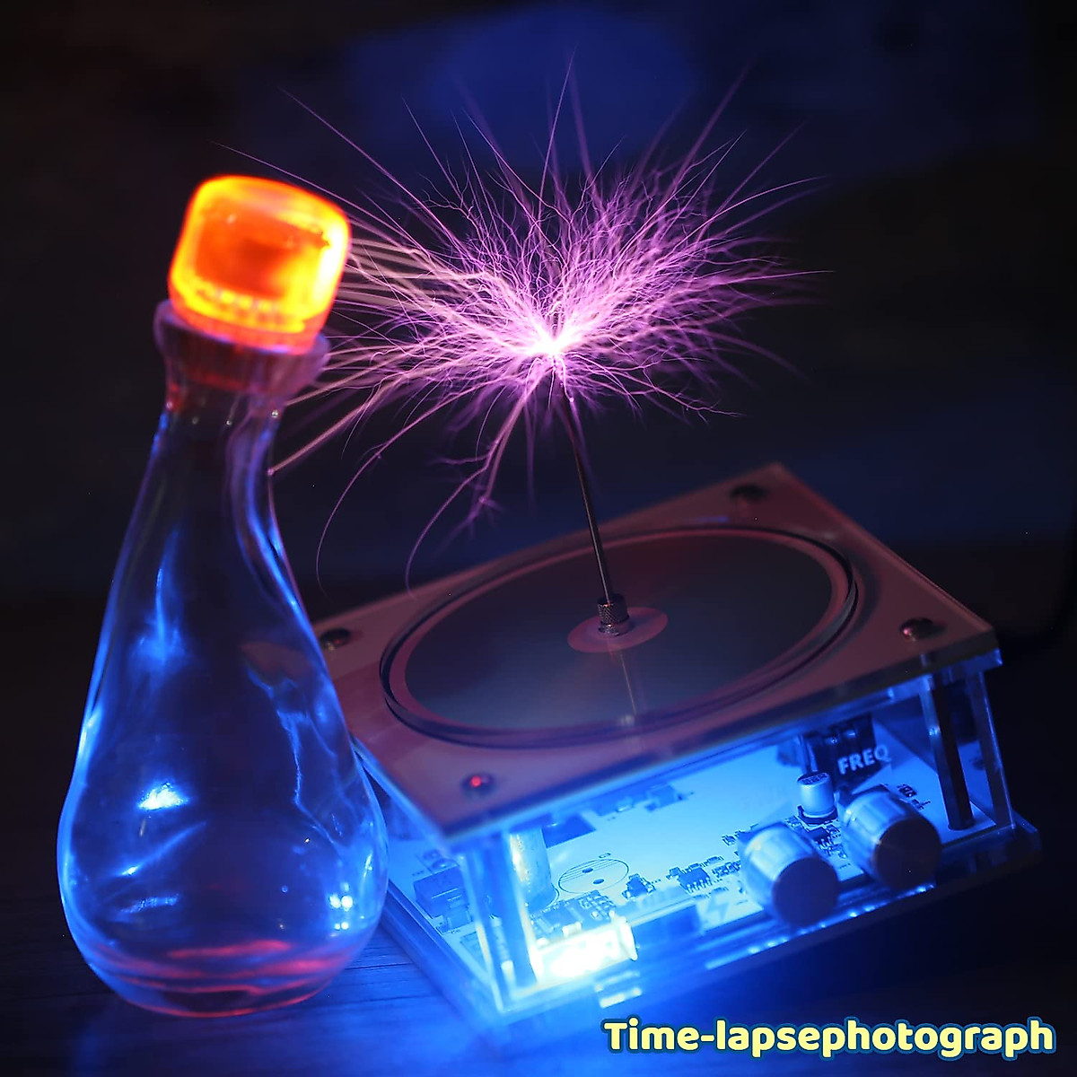 Joytech Music Tesla Coil Arc Plasma Loudspeaker Wireless Transmission Experiment Desktop Toy Model SSTC SS03