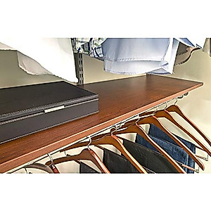 36x12-inch Modern Cherry Wood Shelf Red