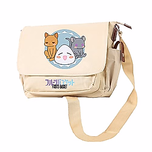 TPSTBAY Fruits Basket Anime Bookbag Oxford Cartoon School Bags Kawaii Travel Shoulder Bags Adjustable Strap Crossbody Bag (21)