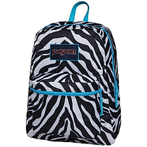 Jansport Overexposed Miss Zebra/Mammoth Blue T08W0CX
