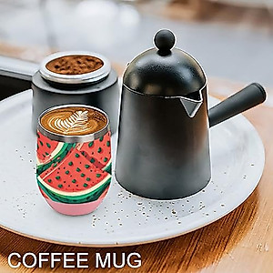 OPTKSNCU 304 Stainless Steel Insulated Cup with Lid, Watermelon Design Print Durable, And Easy to Clean – Ideal for Home, Office, And Gift Giving
