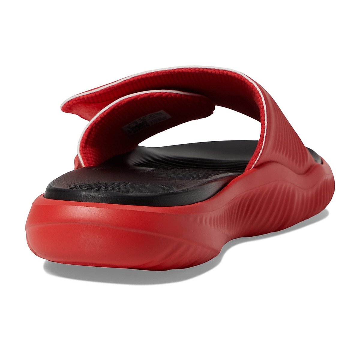 adidas Unisex Alphabounce 2.0 Slides Sandal, Vivid Red/White/Black, 9 US Men