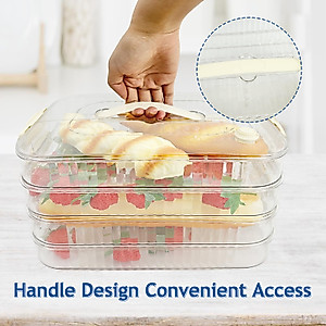 Sibosen Deli Meat Containers for Fridge and Refrigerator Organizing, With Lids - Bacon Cheese Container