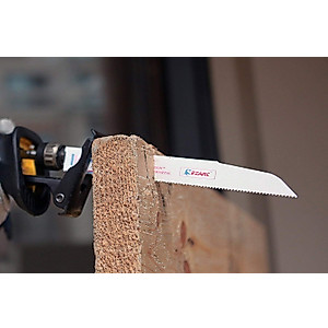 EZARC Reciprocating Saw Blade Bi-Metal Cobalt Sabre Saw Blades for Wood and Metal Demolition 9-inch 8+10TPI R930DM (5-Pack)