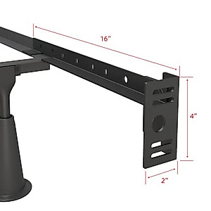 ForoGore Bed Frame Footboard Extension Brackets Set, Footboard Extension Brackets Attachment Kit for Twin, Queen, King Full Size Beds