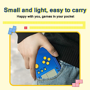 JIDAFANG-US 2 Pcs Brick Game Console Large Screen Handheld Games Electronic Games Build in 23 Classic Game for Kids Adults(Random Color)