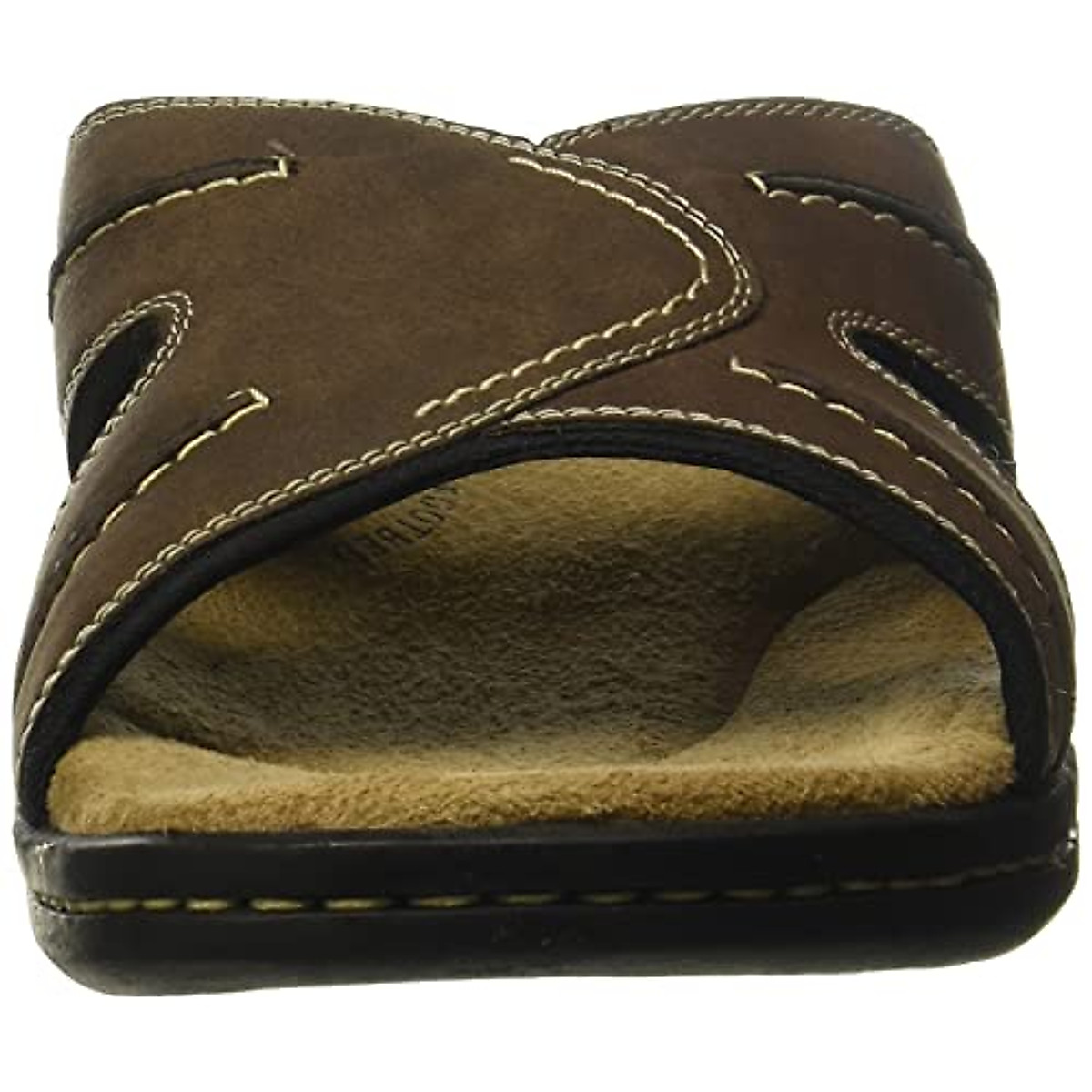 Dockers Men's Slide Sandal, Dark Brown, 10 Wide