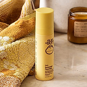 Sun Bum Skin Care SPF 30 Daily Sunscreen Face Mist | Vegan and Reef Friendly (Octinoxate & Oxybenzone Free) Broad Spectrum UVA/UVB Facial Sunscreen Spray with Vitamin E | 2.5 Fl oz