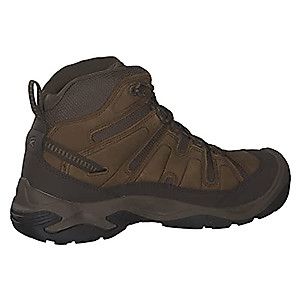 Keen Men's Circadia Mid Height Comfortable Waterproof Hiking Boots, Bison/Brindle, 10.5 Wide