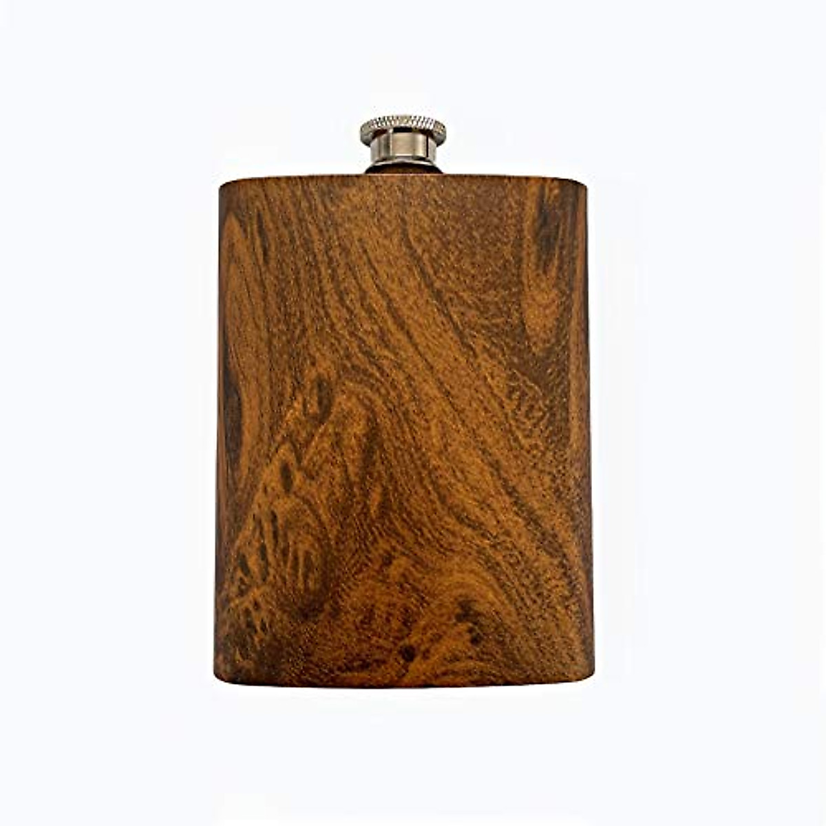 SoBoho 8oz Stainless Steel Maple Flask - Box Includes Flask, Funnel, and Shot Glasses - Perfect for Groomsmen Gifts, Groomsmen Proposal Box, Best Man Gifts for Wedding - Groomsmen Flask Set