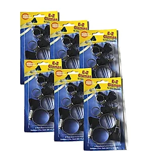 Koehler Enterprises EZ01B Easy Clamp Blister Pack, 6 Piece (2 pieces each SAE Size 4, 6 and 20. No Tools Required) - Pack of 6,EZ01BN