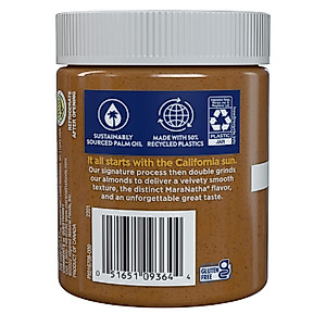 MaraNatha Creamy Roasted Caramel Almond Butter, No Stir, 12 Ounce Jar