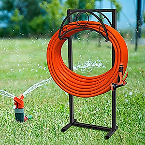 ZSPENG Garden Hose Holder, Detachable Metal Hose Storage, Thicker Heavy Duty Hose Stand, Freestanding Water Hose Holder Reels for outside Yard.