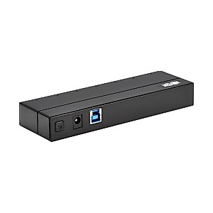 Tripp Lite 7-Port USB-A Mini Hub - USB 3.2 Gen 1, Up to 5 Gigabits per Second, Plug-and-Play No Software Needed, International Plug Adapters for UK, EU, & Australia - 1-Year Warranty (U360-007-INT)