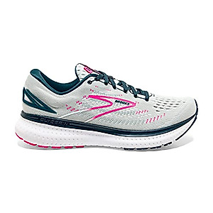 Brooks Women's Glycerin 19 Neutral Running Shoe - Ice Flow/Navy/Pink - 5