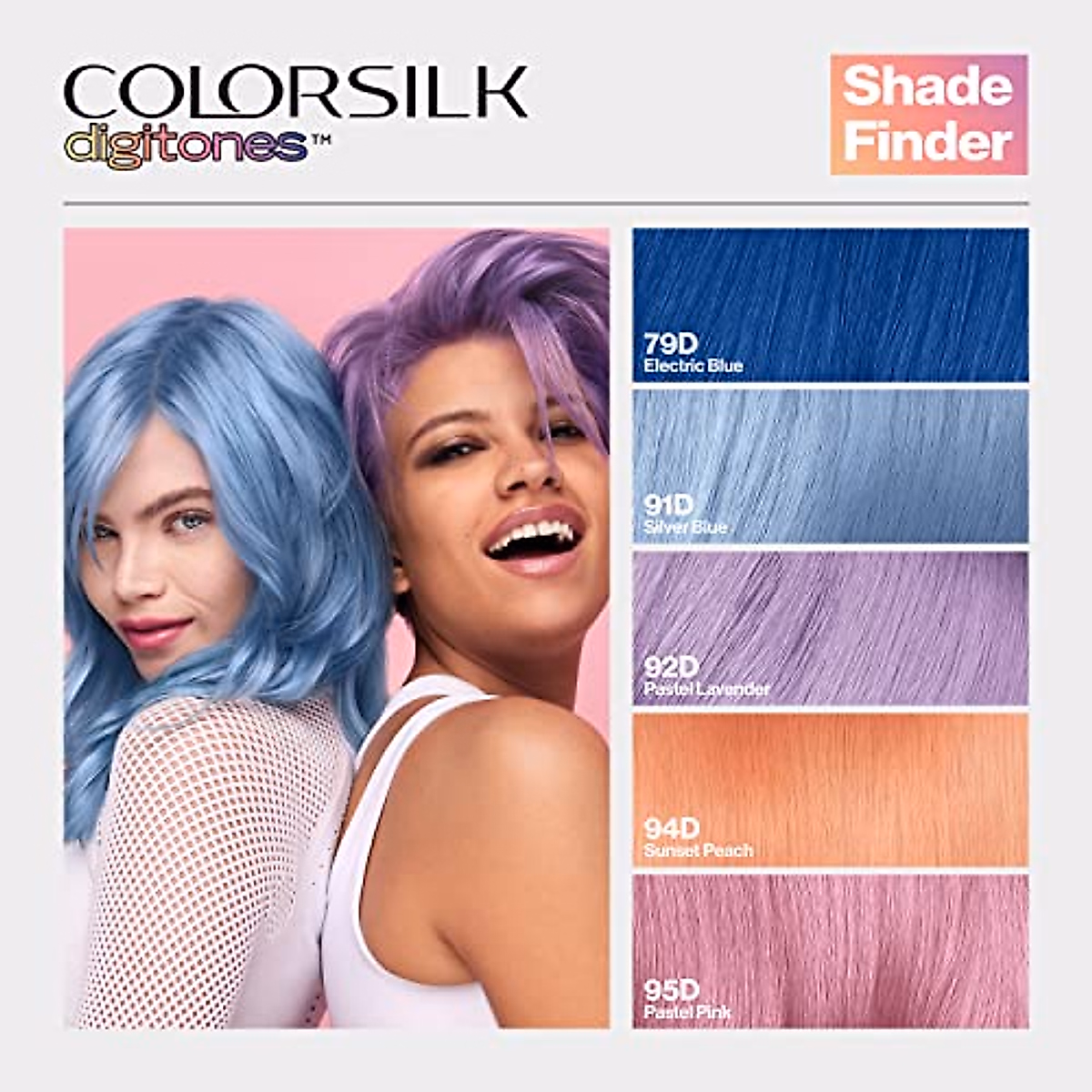 Revlon Permanent Hair Color ColorSilk Digitones with Keratin, 79D Electric Blue (Pack of 1)