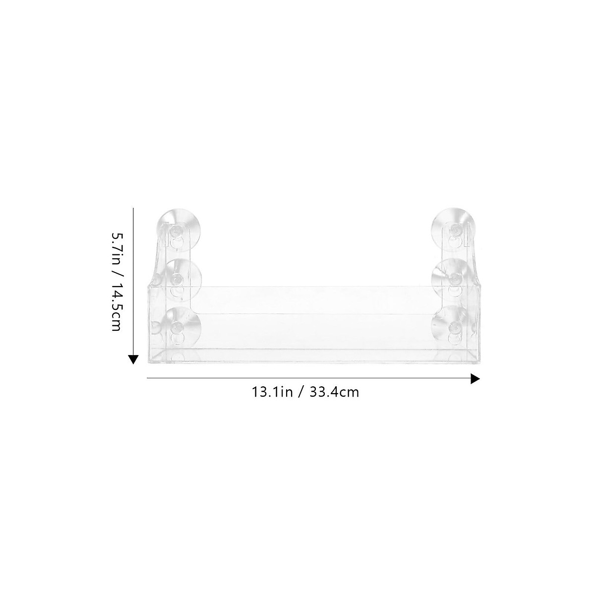 Yardwe Fridge Organizer 1pc Acrylic Display Risers Acrylic Storage Box Beverage Shelf Frige Rack Refrigerator Rack Suction Cup Display Stand Bracket Storage Rack Suction Rack