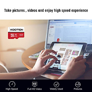KOOTION 10 Pack 16GB Micro SD Card Class-10 Micro SDHC Card 16 gb UHS-I High Speed TF Card R Flash C10 U1 Memory Card