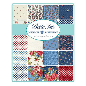 Minick and Simpson Belle Isle Jelly Roll 40 2.5-inch Strips Moda Fabrics 14920JR, Assorted