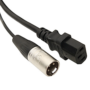 Elite Core 25' Powered Speaker Cable XLR+AC PA25