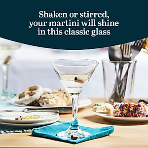 Libbey Martini Glasses, 7.5 oz, Set of 12