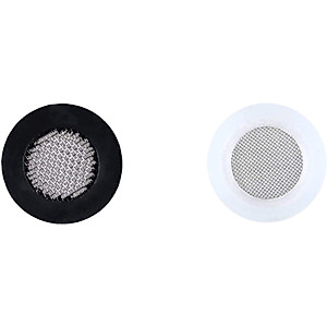 Black 20 pcs Silicone Washer Silicone Filter Gasket for Shower Head Water tap Faucet (White 3 Pcs)
