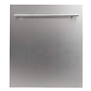 ZLINE 24 in. Fingerprint Resistant Top Control Dishwasher with Stainless Steel Tub and Modern Style Handle, 52dBa