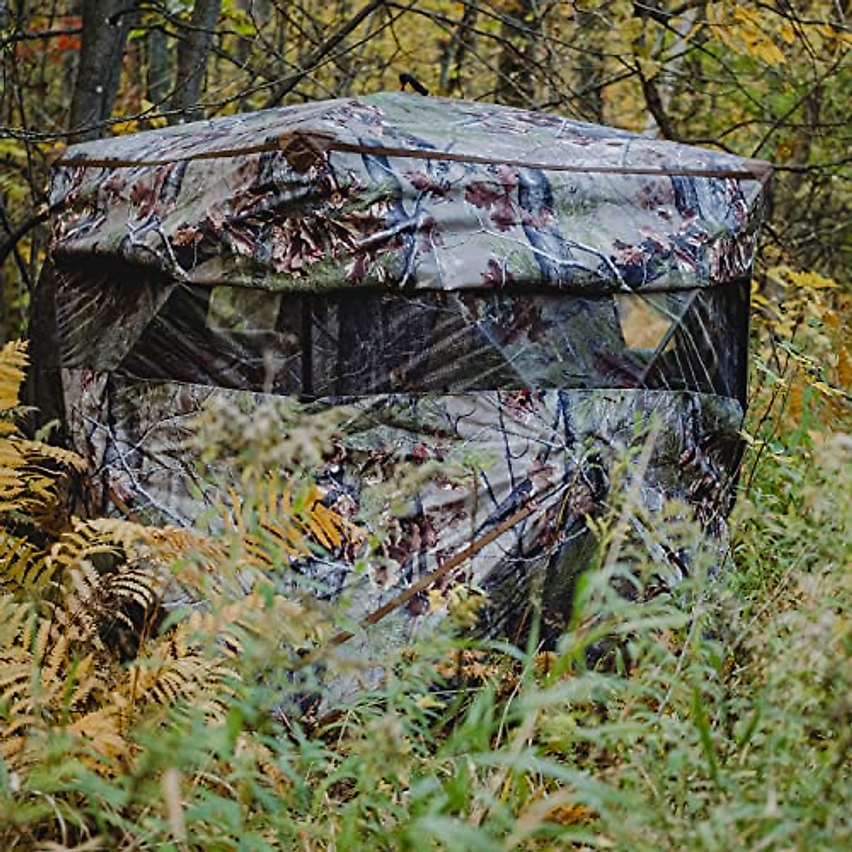 Barronett Blinds Ox 4 Backwoods Camo Heavy Duty Pop Up Ground Hunting Blind