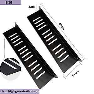 lifewinimall Shower Shelf No Drilling 2 Pack，Metal Kitchen Shelves Wall Mounted，Bathroom Countertop Organizer，Black Floating Shelf Organizer for Bathroom & Kitchen Storage (Black 40m)