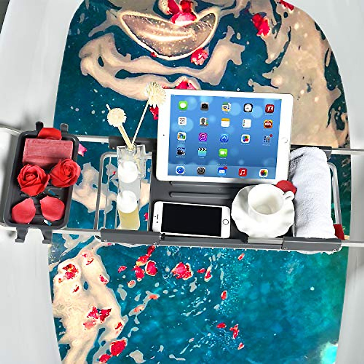 ToiletTree Products Aluminum Bathtub Caddy Tray