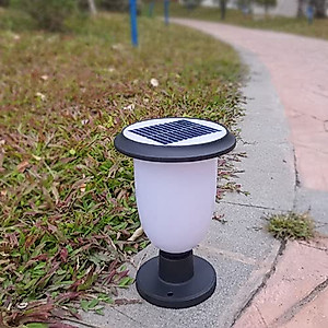 MHCZBGY Outdoor Solar lamp Waterproof Solar Column lamp Outdoor Garden Villa Pillar Lights Garden Villa Decorative Lamp Home Outdoor Column Headlights