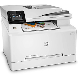 HP Color Laserjet Pro M283fdwA Wireless All-in-One Laser Printer, Print Scan Copy, Remote Mobile Print, Auto 2-Sided Printing, 22 ppm, 250-Sheet, Works with Alexa, Bundle with JAWFOAL Printer Cable