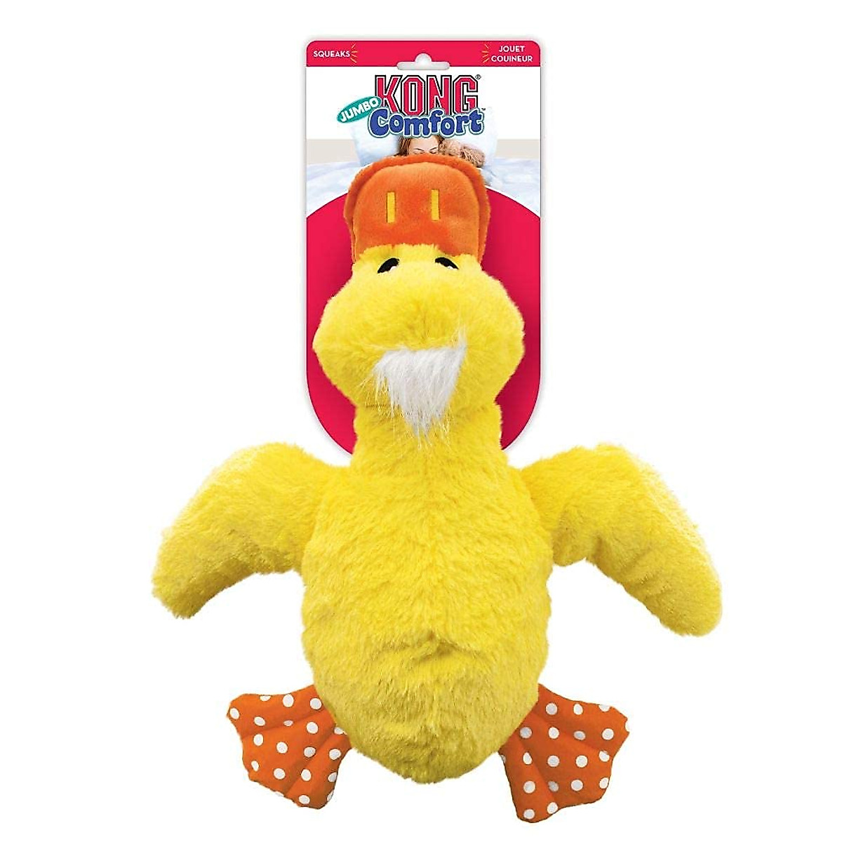 KONG Company 38748523: Comfort Duck Jumbo Dog Toy, XL, for All Breed Sizes