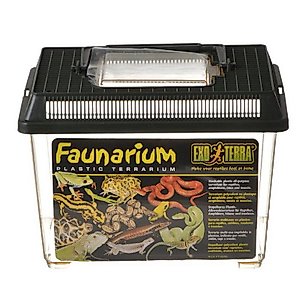 Exo Terra Faunarium, Plastic Reptile Terrarium, Small, PT2255